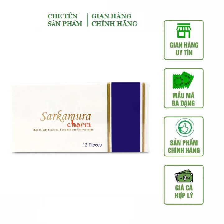 Bao cao su gai siêu mỏng hộp 12 chiếc Sakamura Charm - bcs Nhật ...