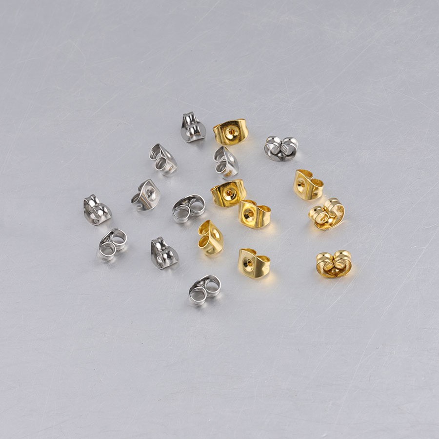 Set 100 Nút Tai Hình Bướm Bằng Thép Không Gỉ | Shopee Việt Nam