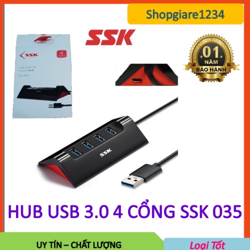 Hub chia 4 cổng USB 3.0 SSK SHU-835 . Chính Hãng 100% - Hỗ Trợ Chức ...
