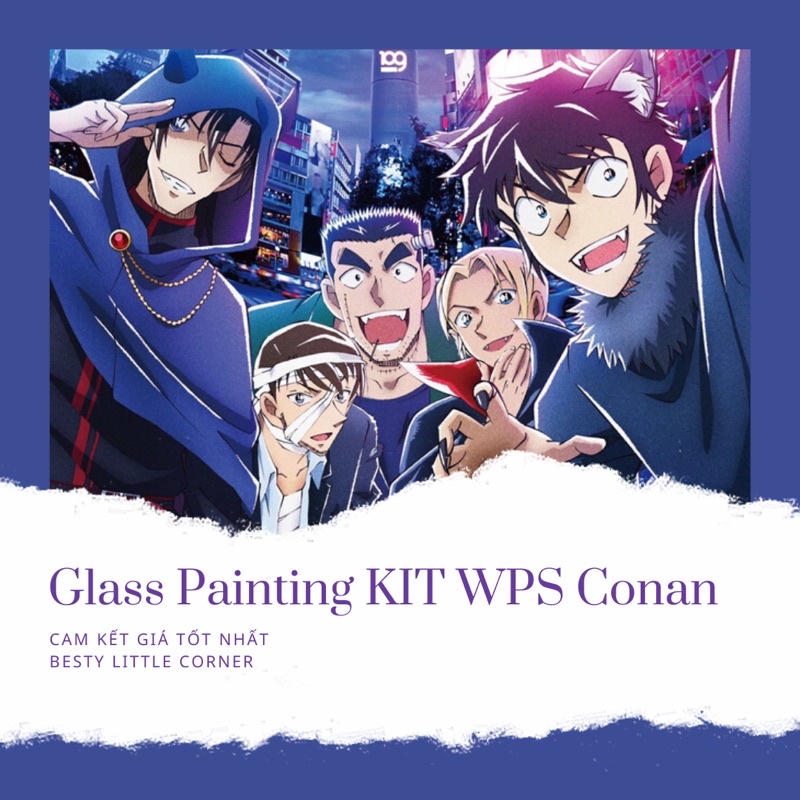 Glass Painting KIT Wild Police Story Detective Conan - Tranh kính Kit ...