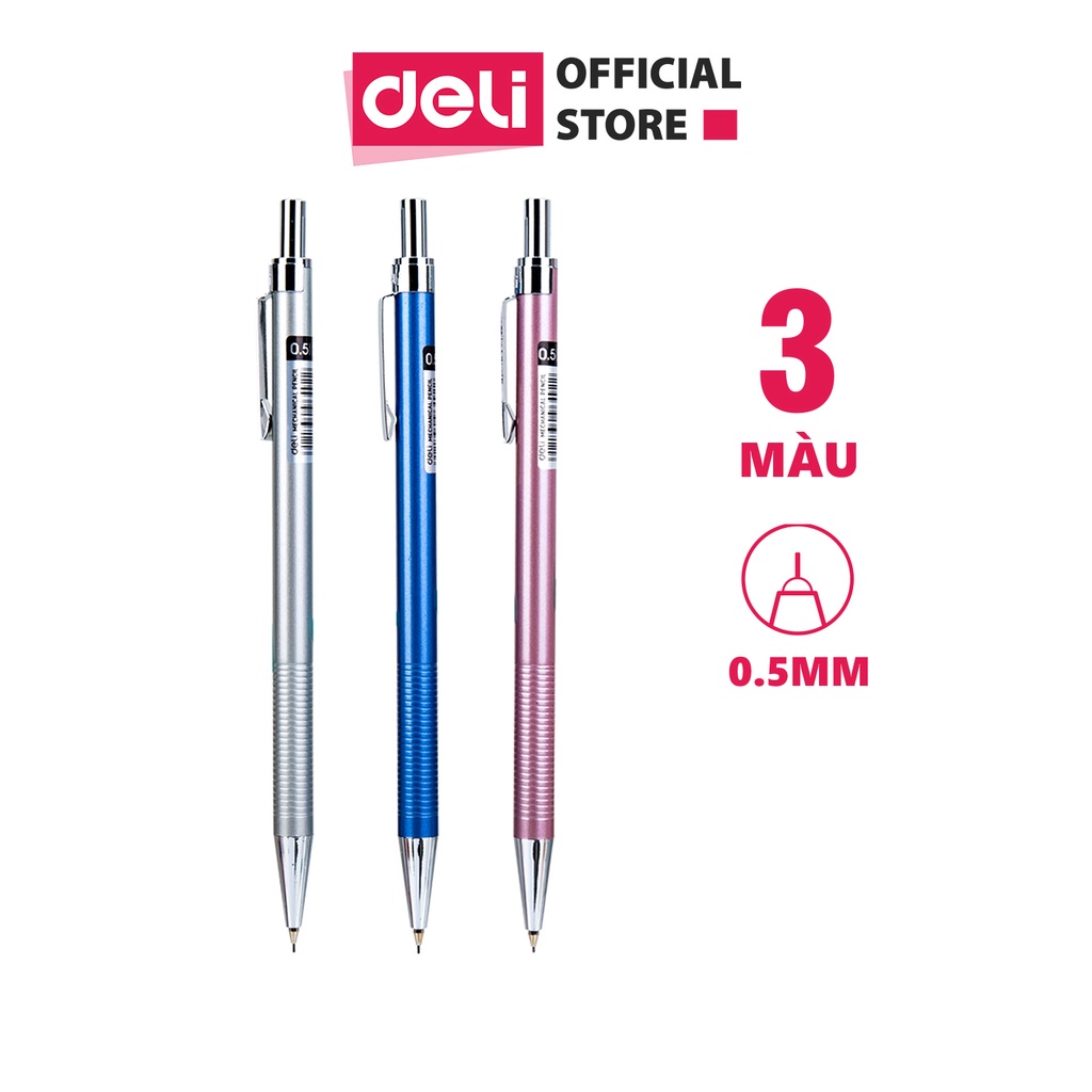 Bút chì kim bấm Deli U999 0.5mm - Giao màu ngẫu nhiên (1 chiếc ...