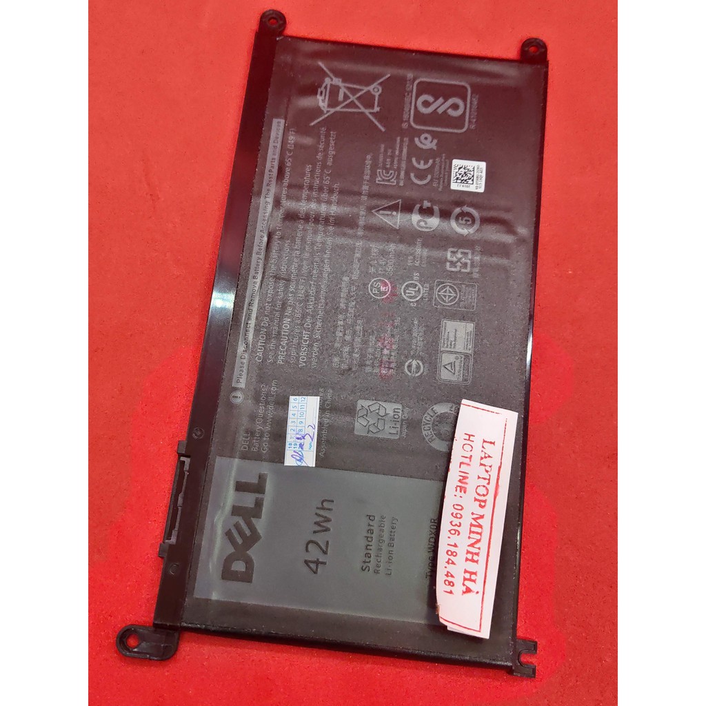 Pin laptop DELL Latitude 3480 Zin có logo Dell, giống pin theo máy ...