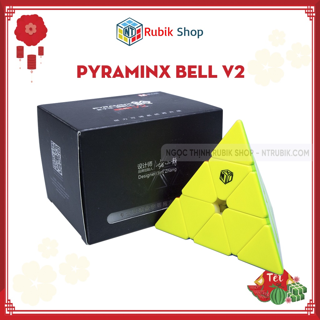 [Siêu Phẩm] Rubik QiYi Pyraminx X-man Bell V1/ V2 Stickerless | Shopee ...