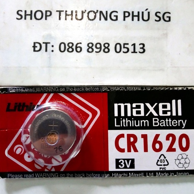 Pin CR1620, DL1620, ECR1620, GPCR1620, 1620 / Pin Lithium Maxell ...