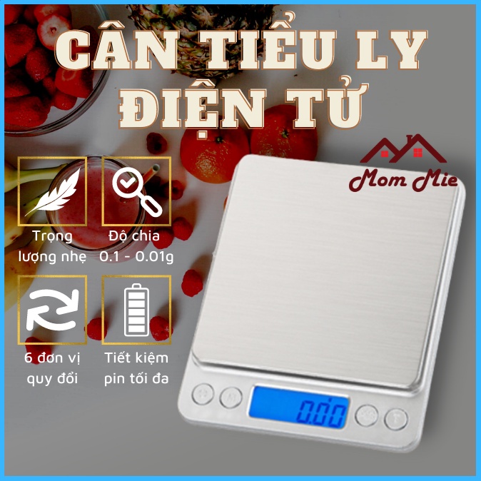 Cân tiểu ly điện tử mini 500g - 10kg, tặng kèm pin, độ chính xác cao - K030, M135 | Shopee Việt Nam