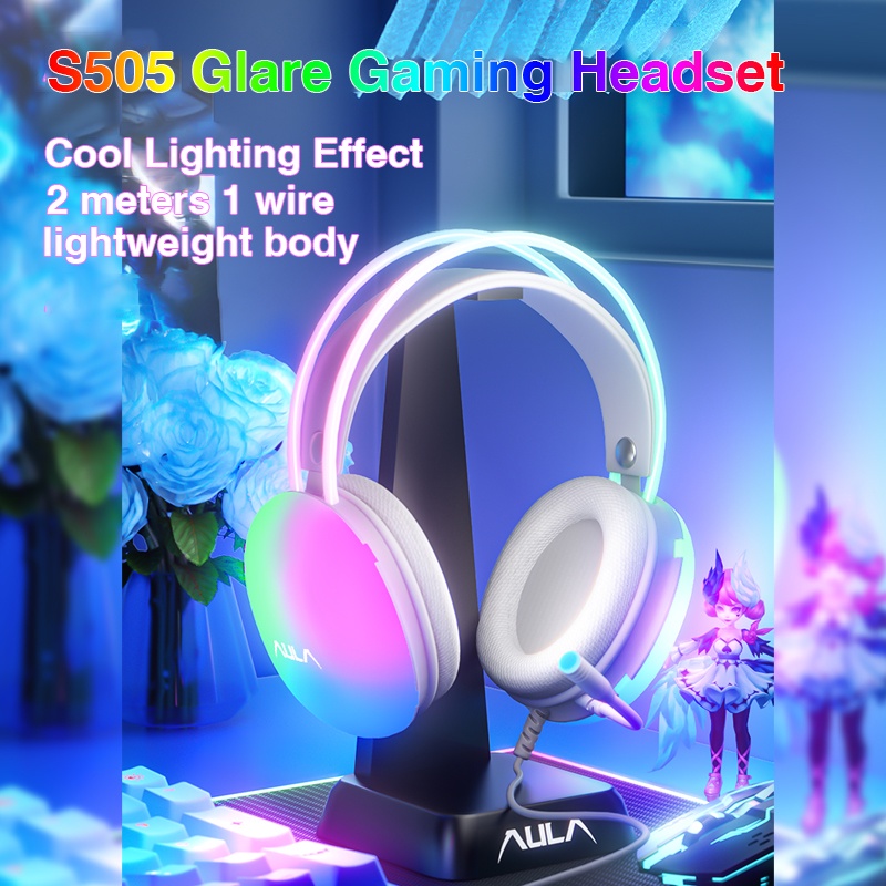 Tai Nghe Trùm Đầu Chơi Game AULA S505 Chuyên Nghiệp Hiệu Ứng Ánh Sáng ...