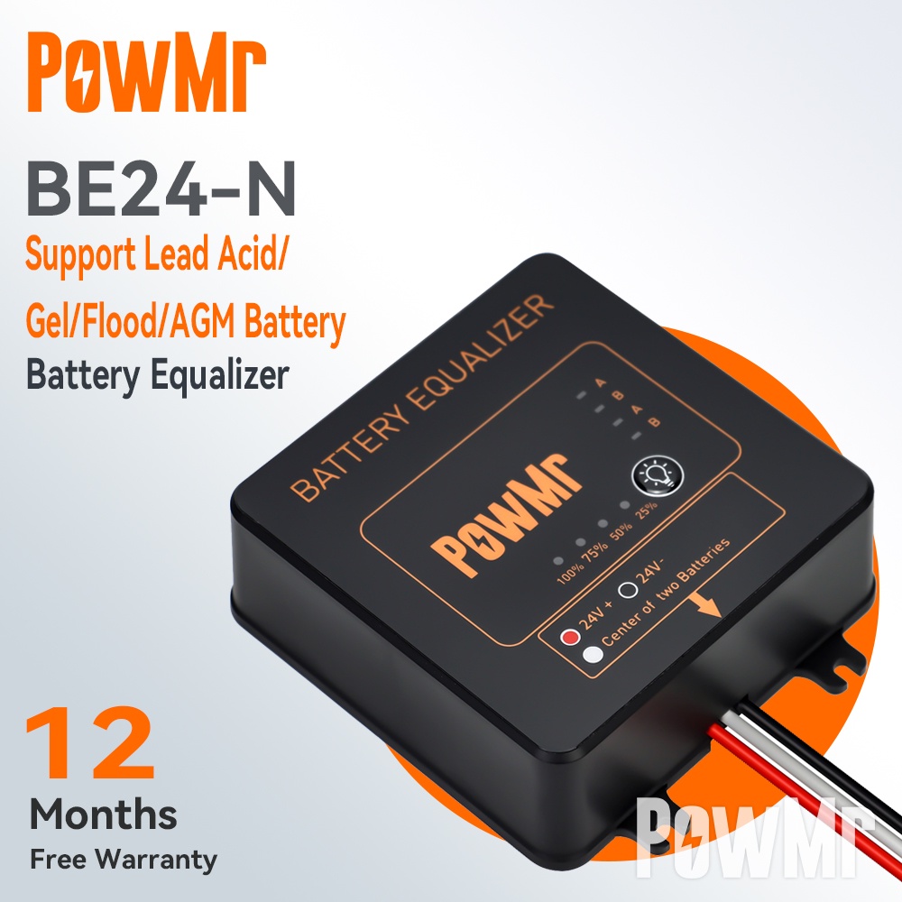 PowMr Bộ cân bằng pin cho hệ thống pin axit chì 2 X 12V Bộ cân bằng pin N * 12V | Shopee Việt Nam