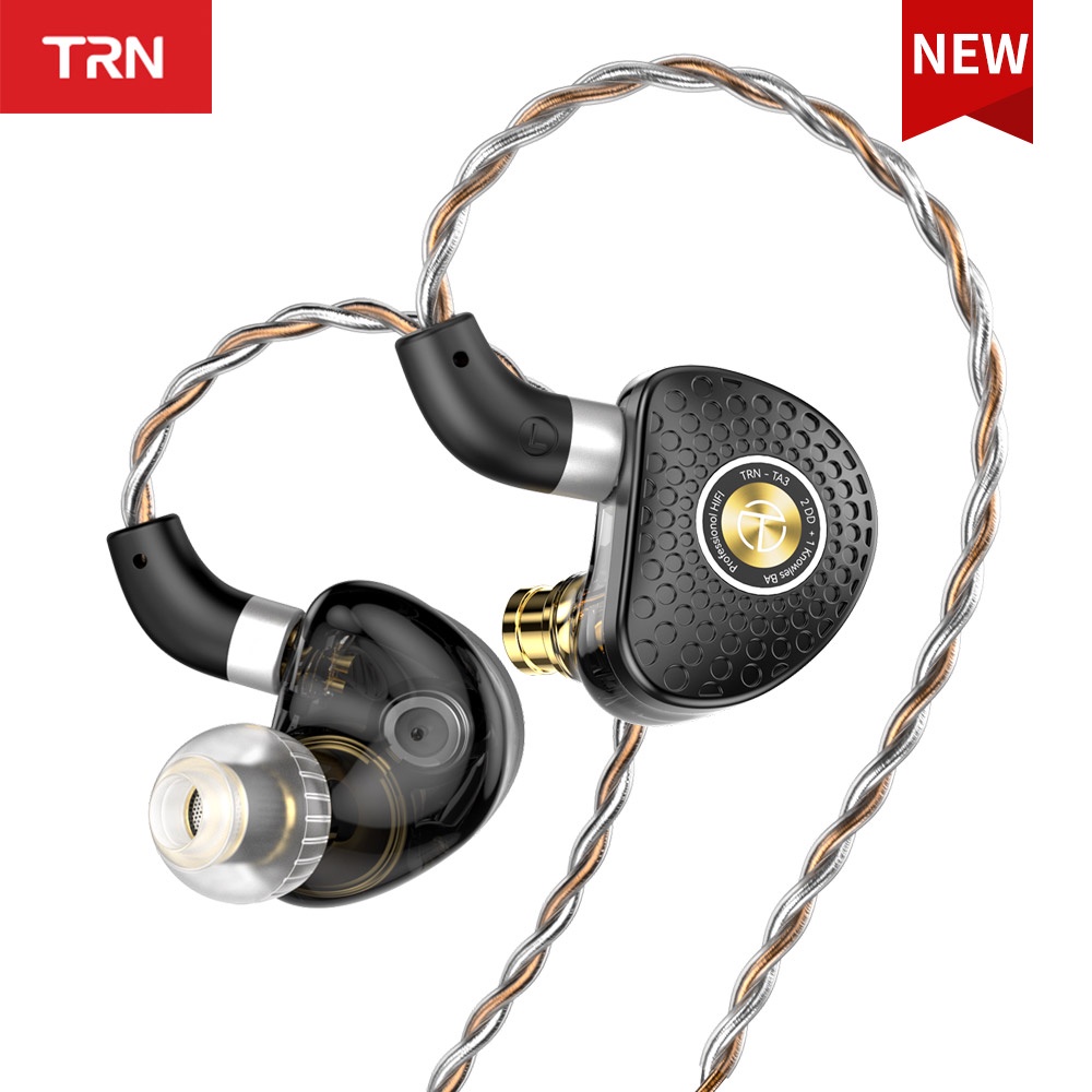 Tai nghe nhét tai TRN TA3 Hi-FI 2DD 1BA MT4 MT3 VX PRO TA1 mạ kẽm cao cấp | Shopee Việt Nam