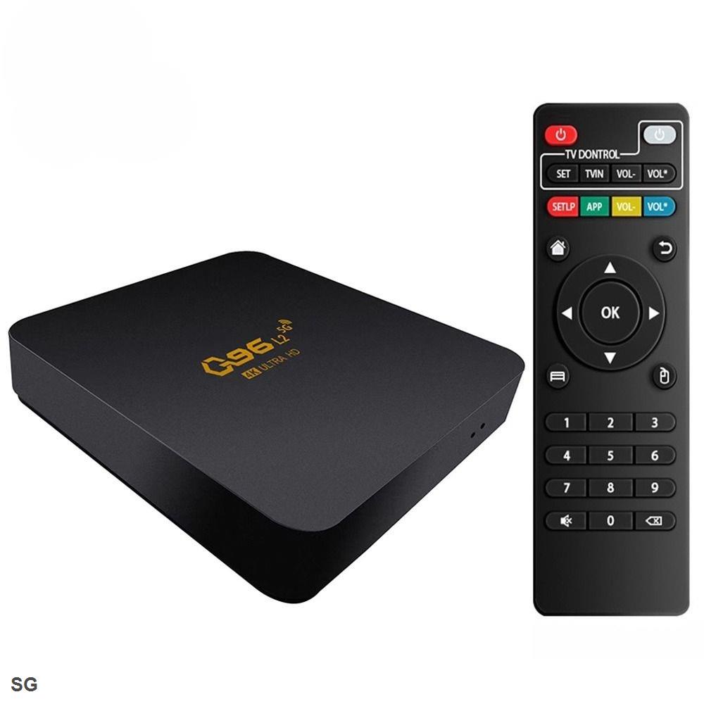 Đầu TV Box Q96 L2 Android 10 Amlogic S905L2 Quad Core 2.4G 5G Dual WIFI Bluetooth 4.0 4K KèM Phụ ...