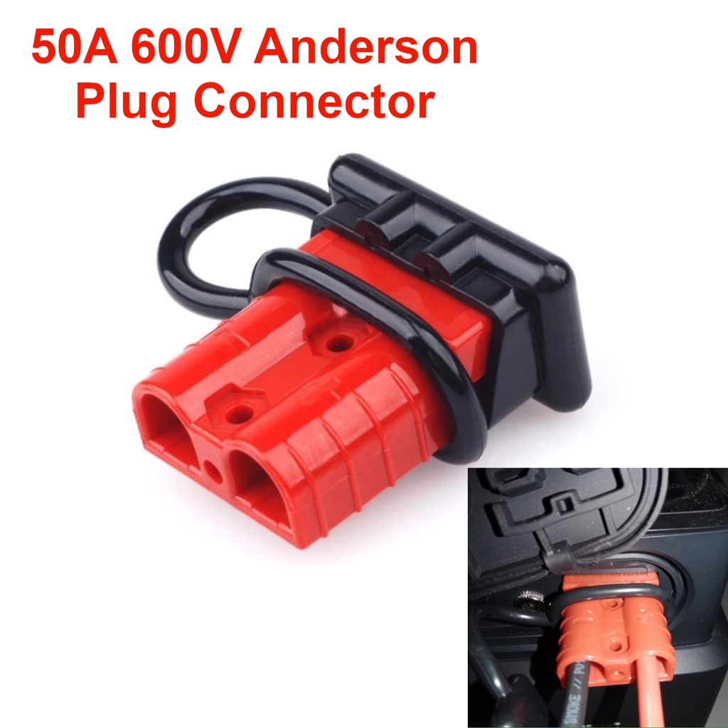 Bộ Phích Cắm Kết Nối Pin Anderson 600V 50A Kèm Vỏ Bọc Chống Bụi ...