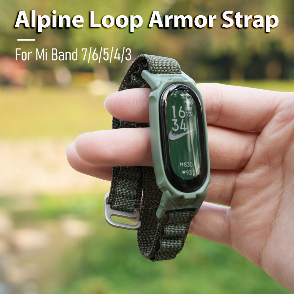 Armor Alpine Loop Dây đeo Nylon cho Xiaomi Mi Band 7 6 5 4 3 Dây đeo cổ ...