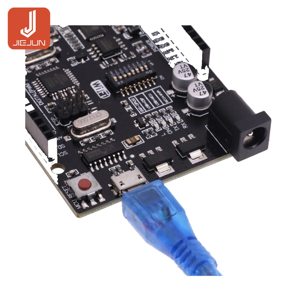 Uno R3 Wifi Atmega328p Esp8266 Bộ Nhớ 32mbit Usb Ttl Ch340g Cho