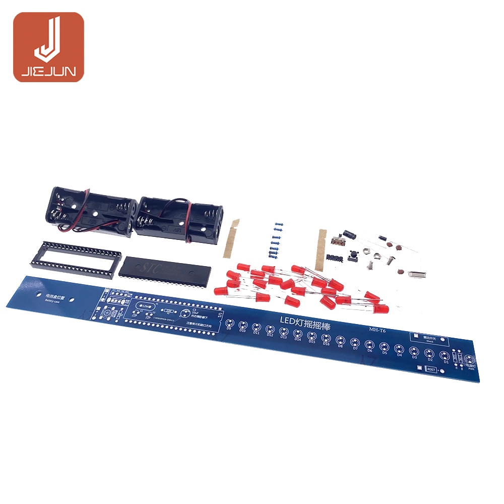 16 Bits POV LED Stick Light Rocker Diy Kit Lắc STC89C52 51 Bộ dụng cụ ...