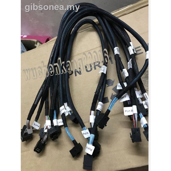 Tháo rời 12G Mini sas uốn cong-8643 sang SFF-8643 Cáp dữ liệu thẻ mảng ...