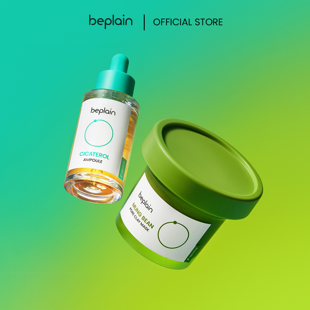 [Beplain Chính Hãng] Set chăm sóc da BEPLAIN mặt nạ đất sét Mung Bean ...