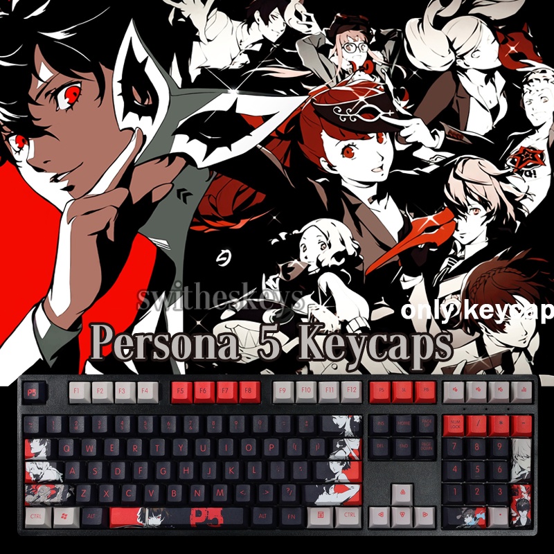108 Phím Persona 5 Amamiya Ren Anne Keycaps Anime Anh Đào Hồ Sơ PBT ...