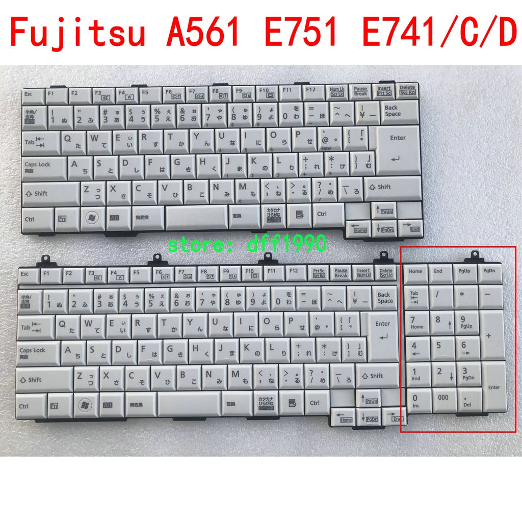 Bàn phím Fujitsu A561 E751 E742 / F E752 E741 / C / D JP | Shopee Việt Nam