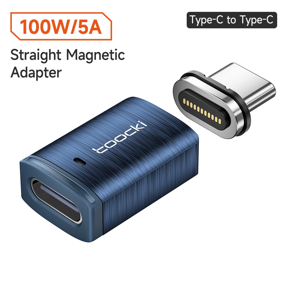 Cáp Sạc Nhanh Toocki 100W USB C Sang Type C 2 Trong 1 PD 90 Độ Có Nam Châm | Shopee Việt Nam