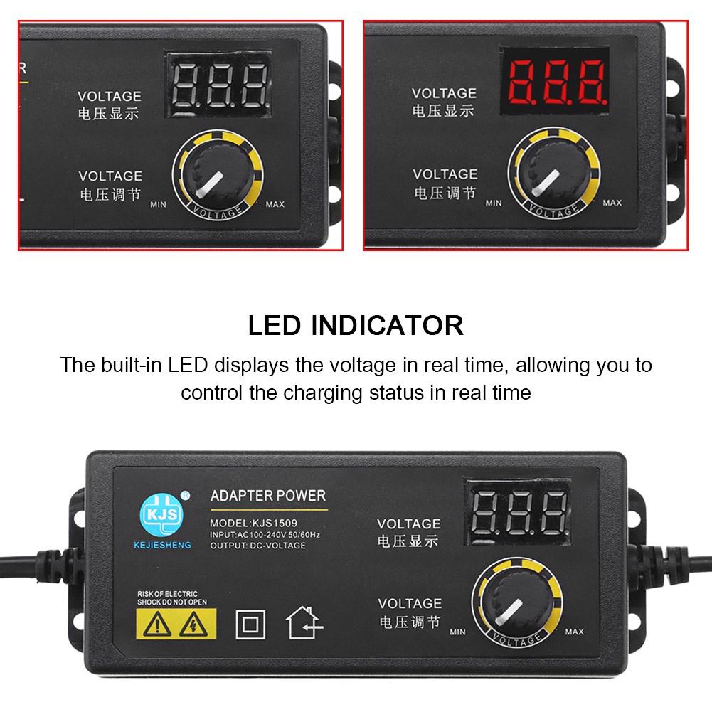 Bộ Sạc Nguồn AC DC 3V-24V 2.5A 2A 3V 5V 6V 9V 12V 15V 18V 19V 20V 22V 24V 60W | Shopee Việt Nam