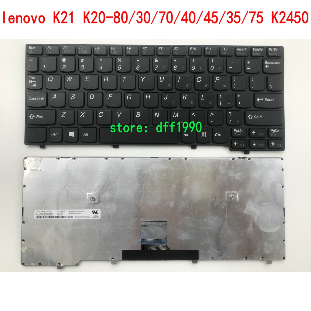 Bàn Phím Thay Thế Chất Lượng Cao Cho lenovo k2450 k21 k20-80 / 30 / 70 / 40 / 45 / 35 / 75 ...