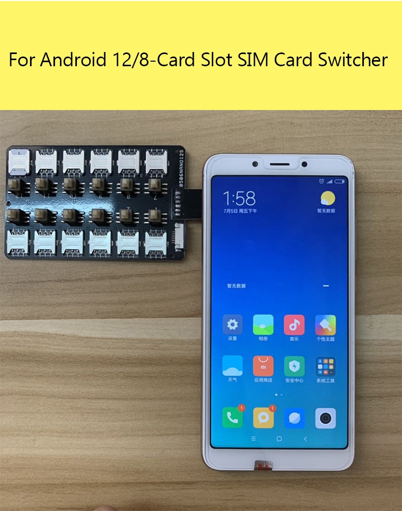 Đầu Đọc Thẻ Sim T13 12 Ngăn Màu Xanh Lá Cho IPhone Android Mini Sim ...