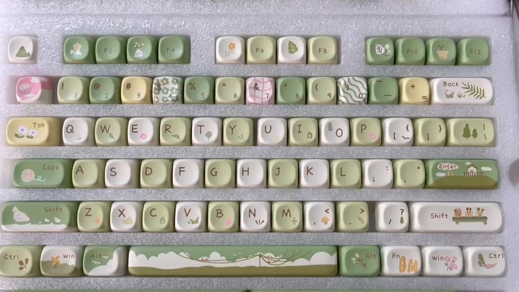Mountain Stream Ono Keycaps MCA Profile 145 phím Bàn phím cơ màu xanh ...