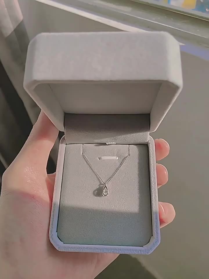 Jojo COCO S925 Mạ Bạc Giọt Nước Zircon Mặt Dây Chuyền Vòng Cổ Nữ Xương Đòn Dây Chuyền Phụ Kiện ...