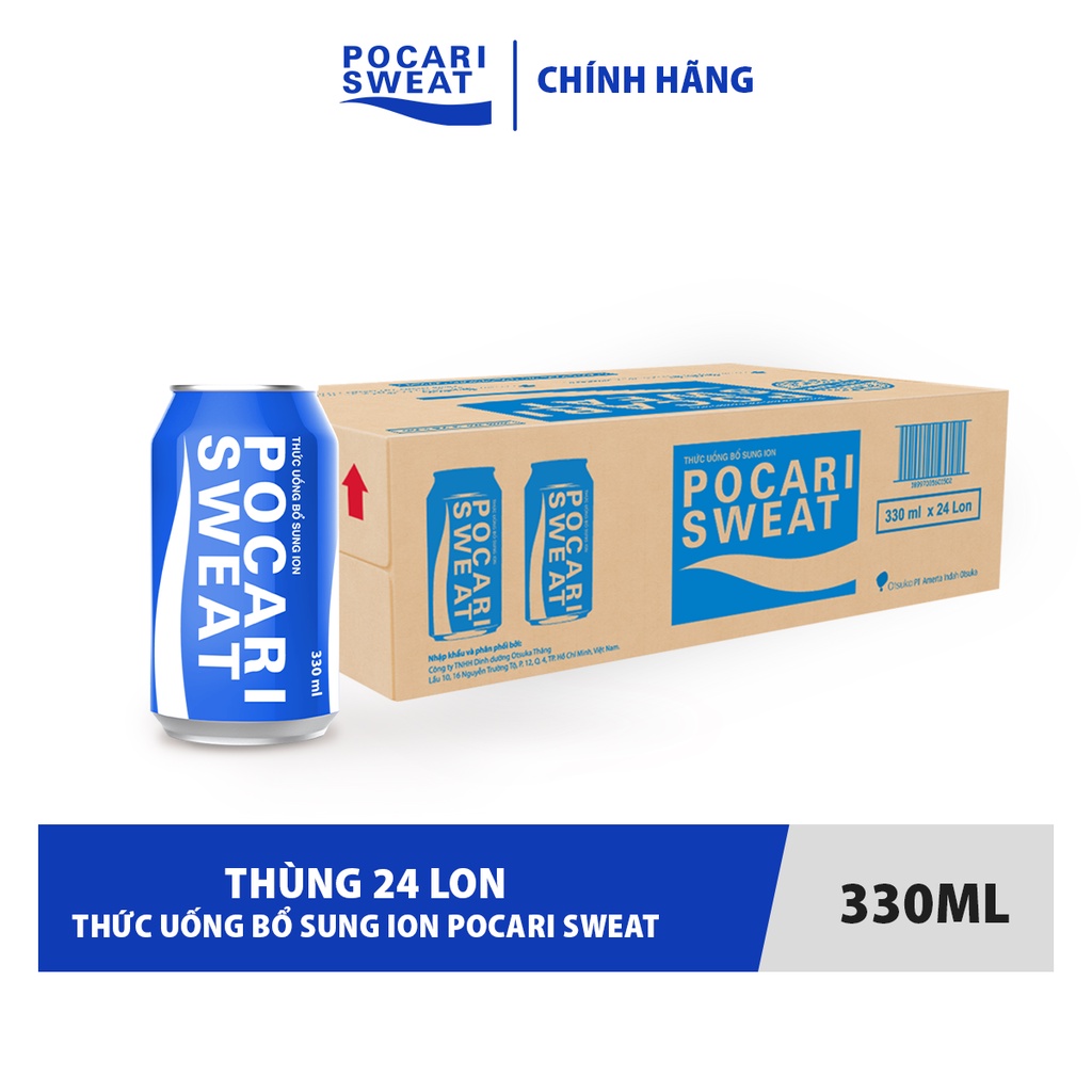 Pocari Sweat Lon 330ml Thùng 24 | Shopee Việt Nam