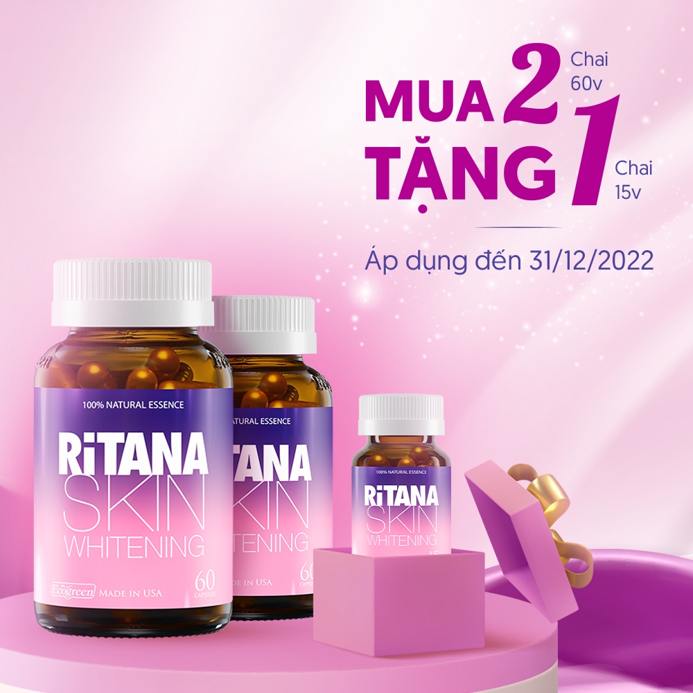 Viên uống đẹp da RITANA 60V- Làm mờ sạm nám, trẻ hóa làm da ( Chính ...