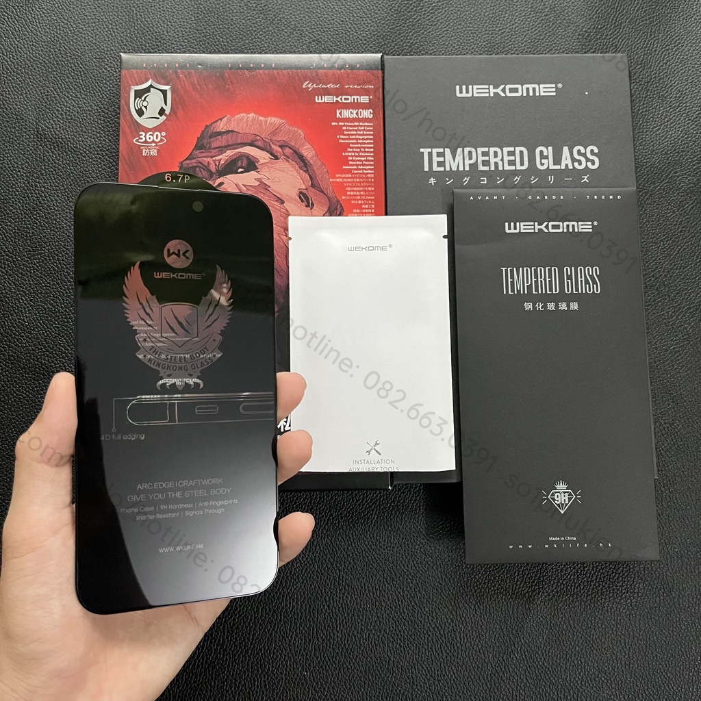 Kính cường lực chống nhìn trộm King Kong ip 14 pro max, full keo, full ...