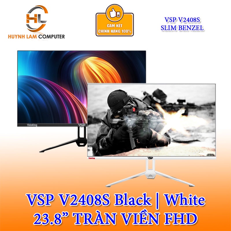 Màn hình VSP V2408S 24inch (23.8" VA FHD 75Hz, HDMI+VGA) Chính hãng phân phối | Shopee Việt Nam