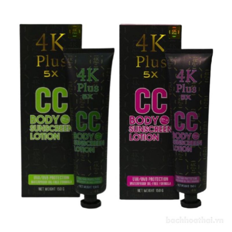 Kem chốnǥ nắng dưỡng thể 4K Plus CC Body Sunscreen Lotion Thái Lan ...