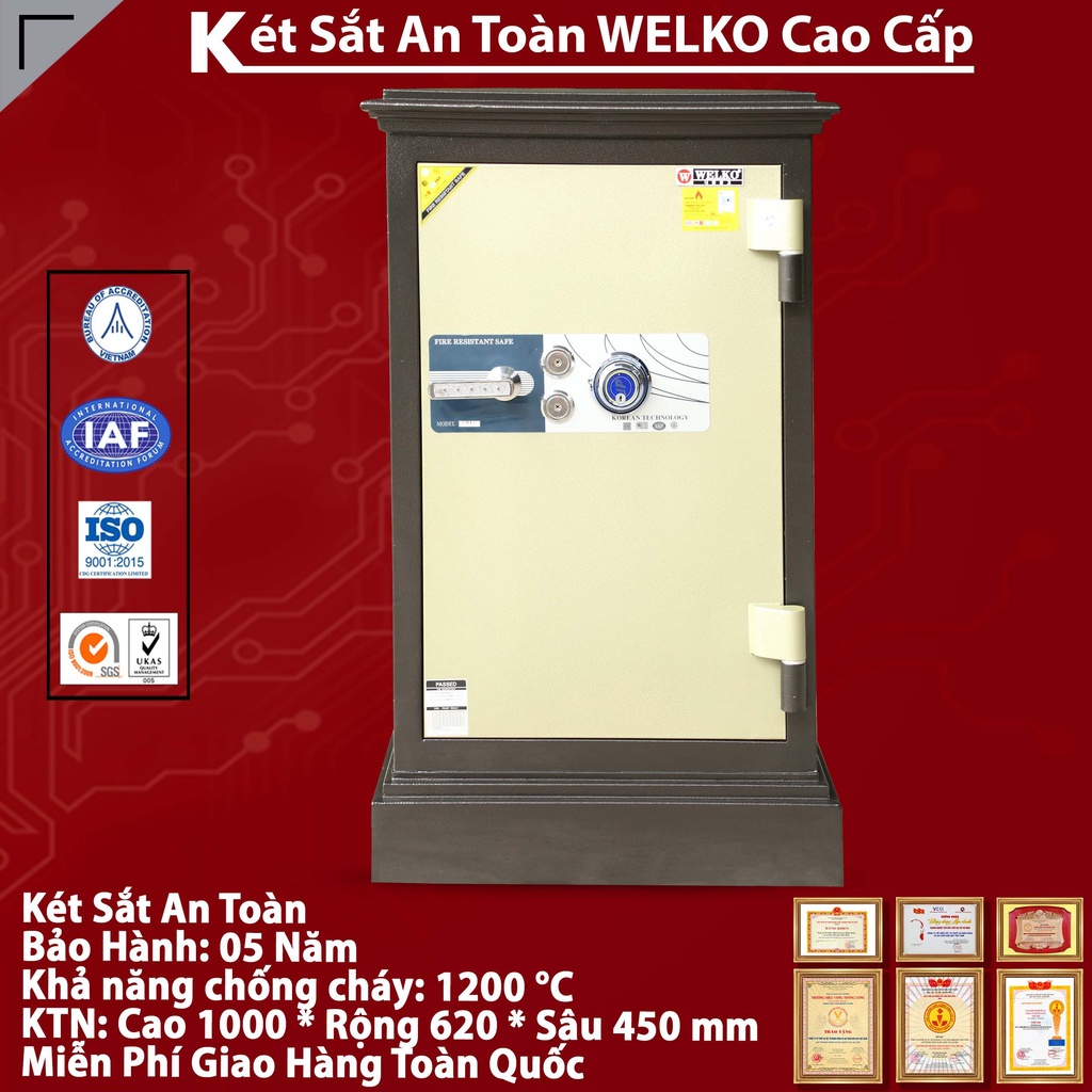 Két Sắt Chính Hãng WELKO KN170 Black - DK | Shopee Việt Nam