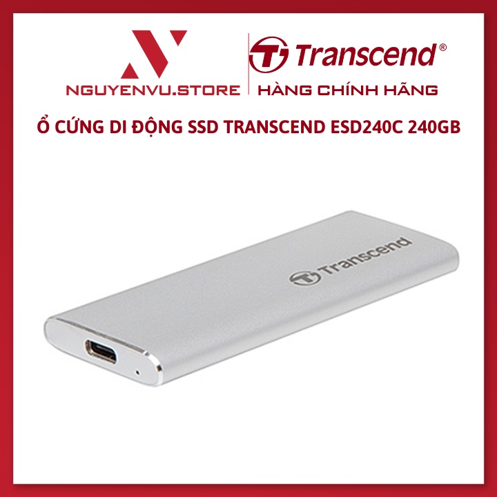 Ổ cứng di động SSD 240GB Transcend ESD240C,USB 3.1 Gen 2 type C - Hàng ...