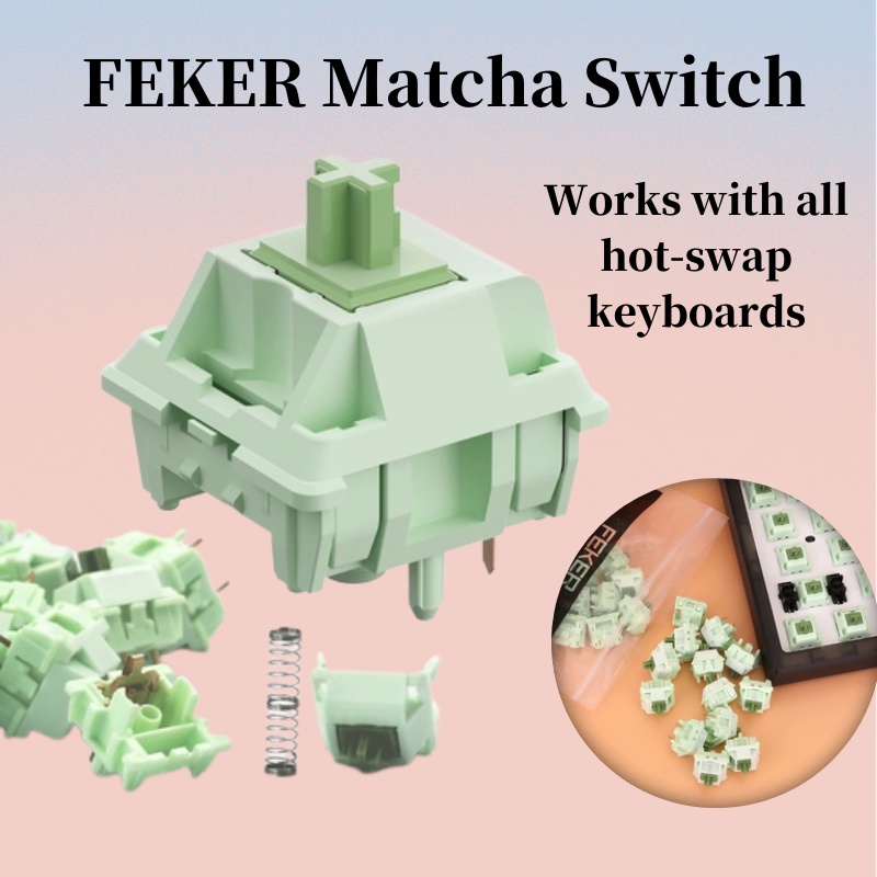 FEKER Matcha Switches Công tắc for Mechanical Keyboard DIY - Linear ...
