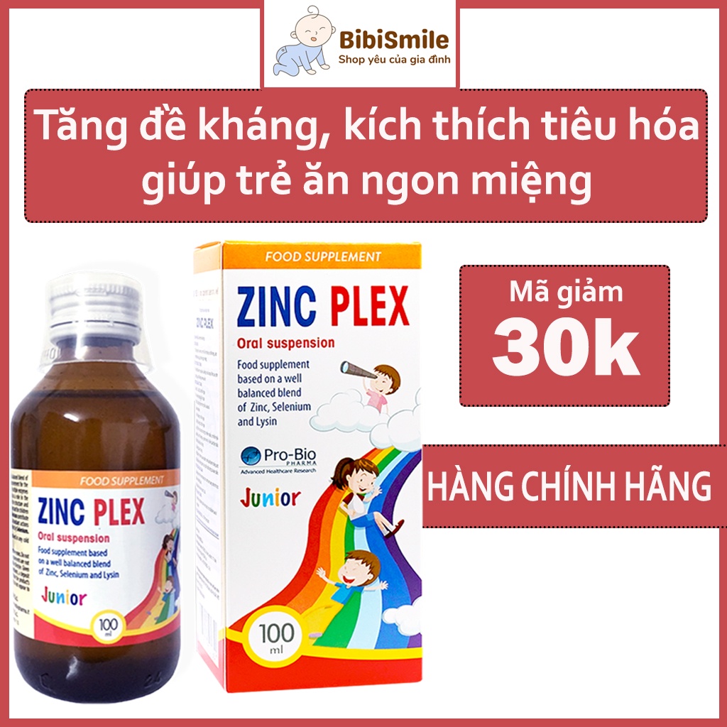 Siro ZinC plex 100ml - Bổ sung kẽm và vitamin tăng sức đề kháng, kích ...