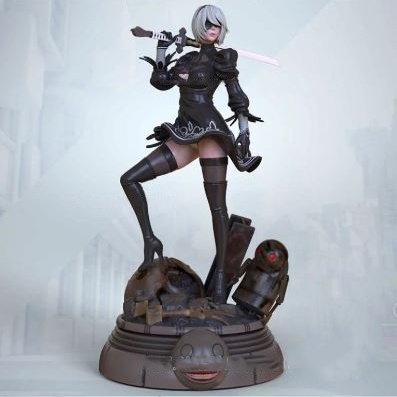 [Dịch Vụ In 3d] Mô Hình 2B Nier Automata Bằng Chất Liệu Nhựa Resin ...