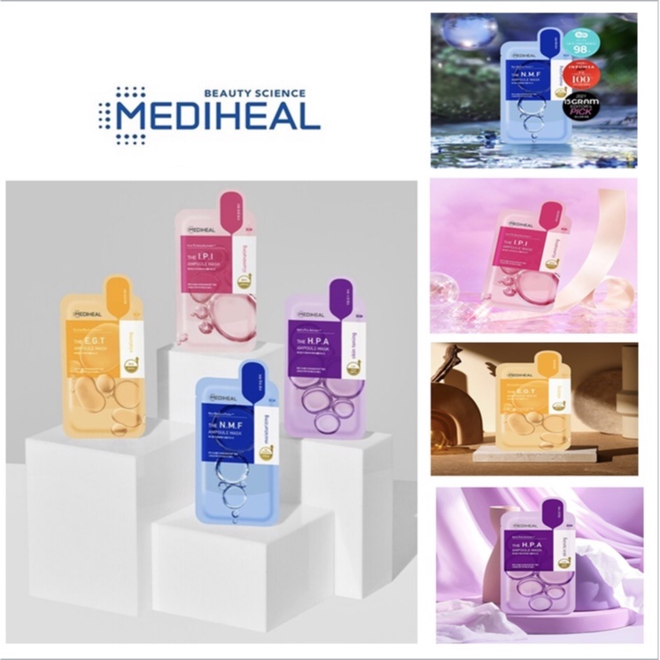 [MEDIHEAL] Set 10 Tấm Mặt Nạ Ampoule Mới 2022 | Shopee Việt Nam