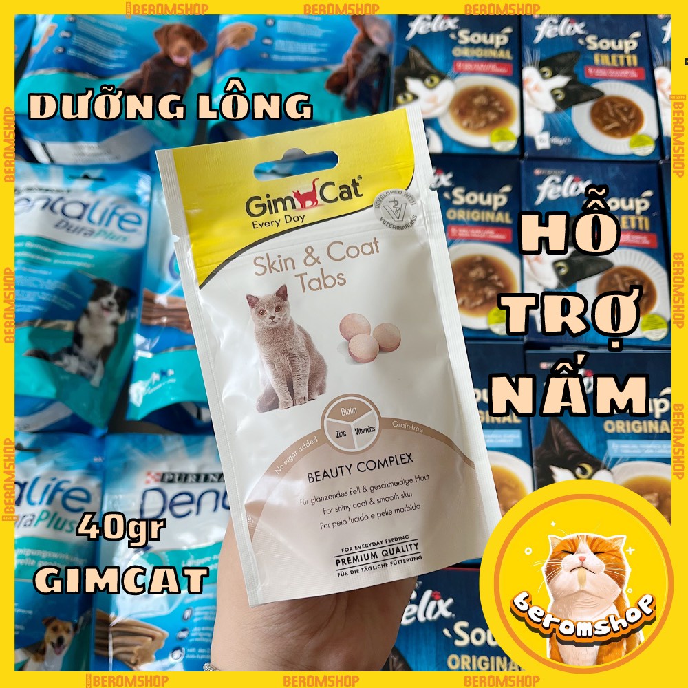 VIÊN DƯỠNG LÔNG CHO MÈO GIMCAT SKIN & COAT TABS 40G NHẬP ĐỨC GIÁ CỰC RẺ ...