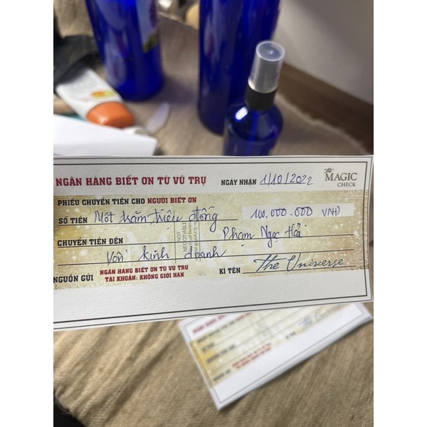 Com bo 24 Tấm séc nhiệm màu - the magic check | Shopee Việt Nam