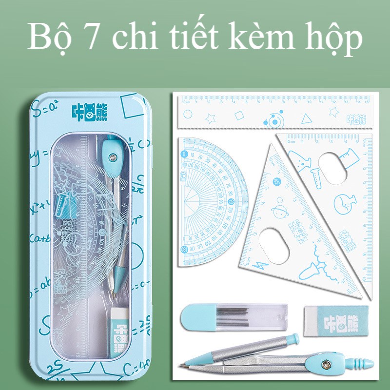 Văn Phòng Phẩm, Bộ Đồ Dùng Học Tập 7 Chi Tiết Cho Bé Học Hình Học ...