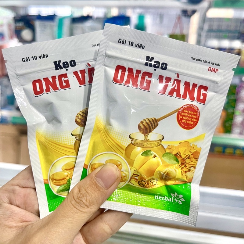 Kẹo ngậm ho Ong vàng gói 10 viên 🐝 | Shopee Việt Nam