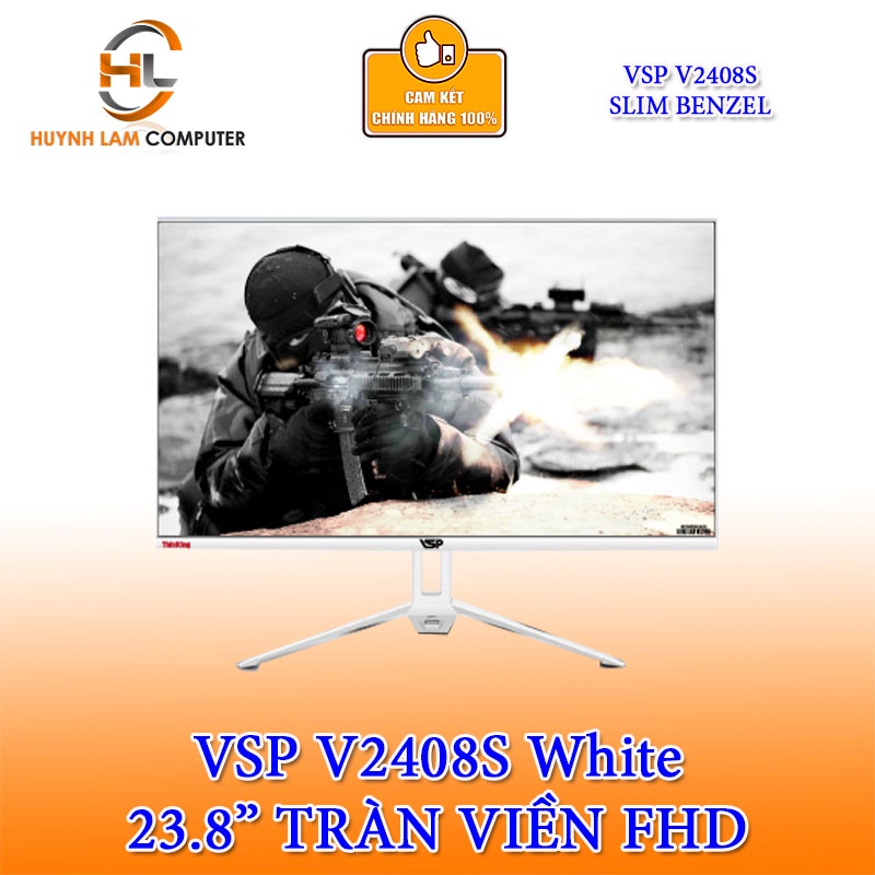 Màn hình VSP V2408S 24inch (23.8" VA FHD 75Hz, HDMI+VGA) Chính hãng phân phối | Shopee Việt Nam