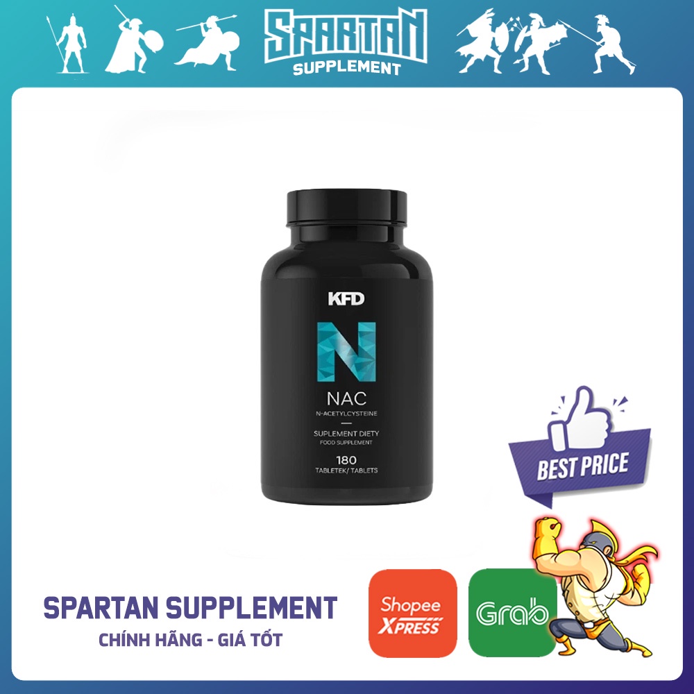 [Date 4/2024] KFD NAC - (N-Acetyl Cysteine) Giải Độc Gan 180 Viên | Shopee Việt Nam