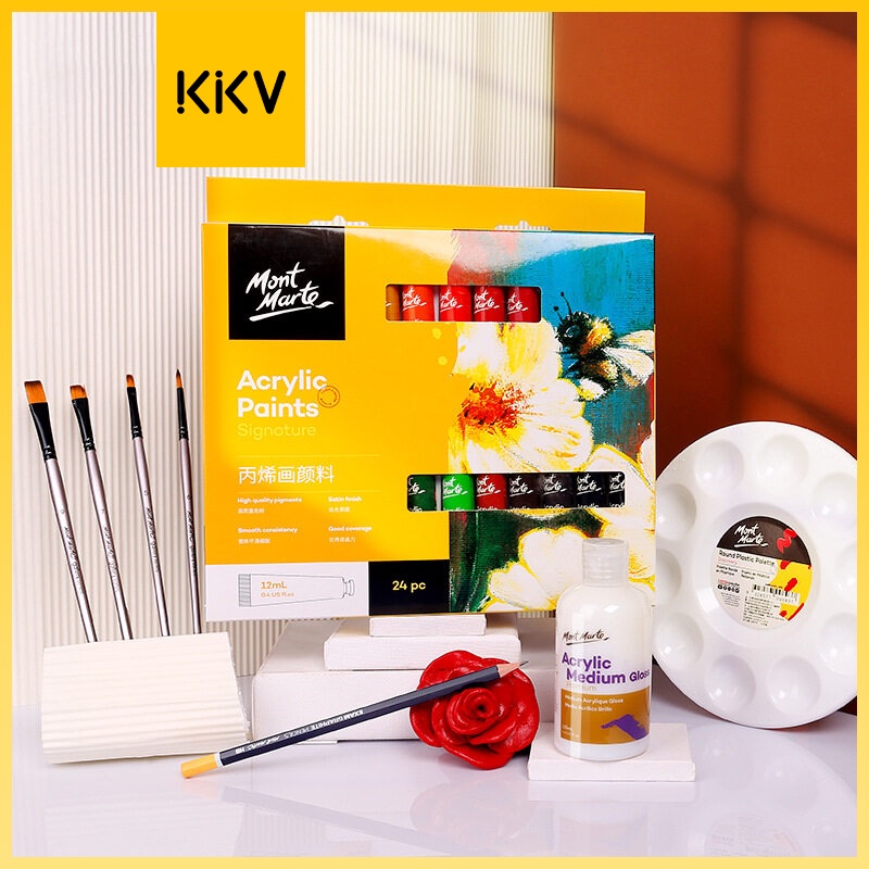 KKV Văn phòng phẩm Nghệ thuật Tranh Acrylic Bộ 12 Màu 12ml | Shopee ...