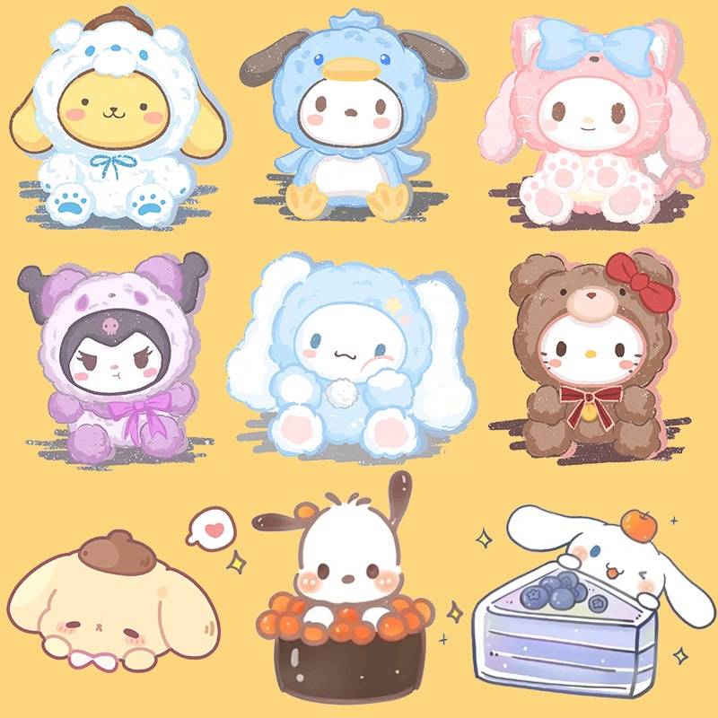 Miếng 9 hình Logo ủi nhiệt, Sticker dán ủi lên quần áo hình Kuromi Dễ ...