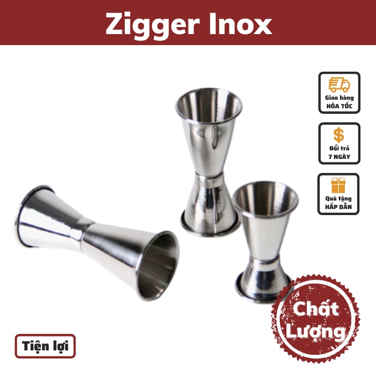 ly đong zigger định lượng 20-40cc bằng inox 2 đầu cao cấp jigger chuyên ...