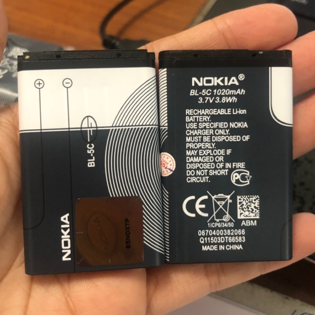 Pin nokia BL 5C và 4C chống phông 3 gân | Shopee Việt Nam
