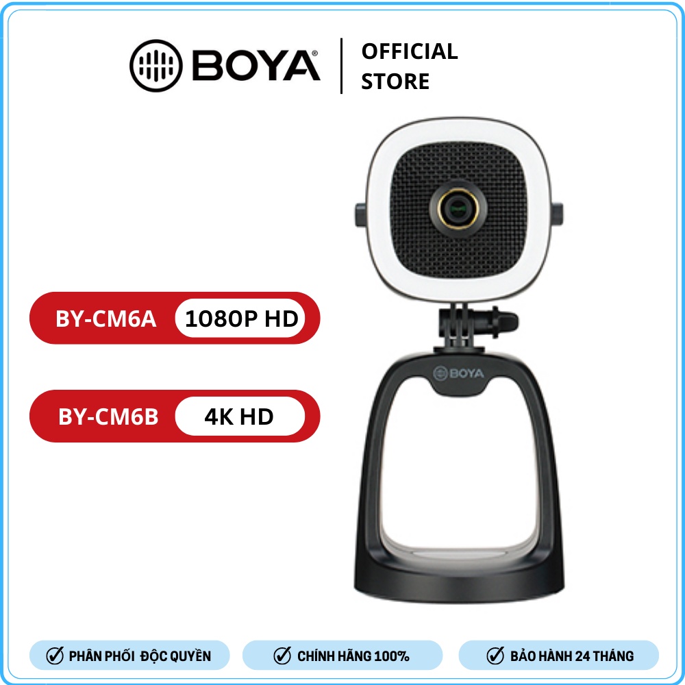 BOYA BY-CM6A (1080p HD) / BY-CM6B (4K Ultra HD) - Micro USB để bàn tích ...