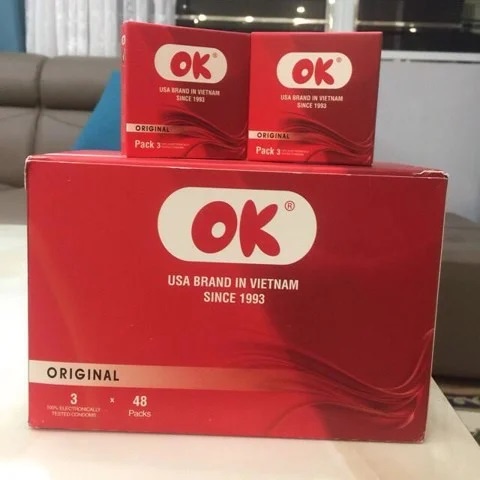 Bao cao su OK Original - Hộp 144 chiếc - Kế Hoạch Hóa Gia Đình - BCS OK ...